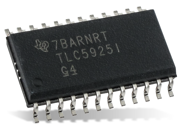 TLC5925 Low-Power 16-Ch LED Sink Drivers - TI | Mouser